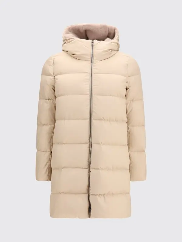 Herno Quilted Nylon Knee-length Down Jacket With Hood