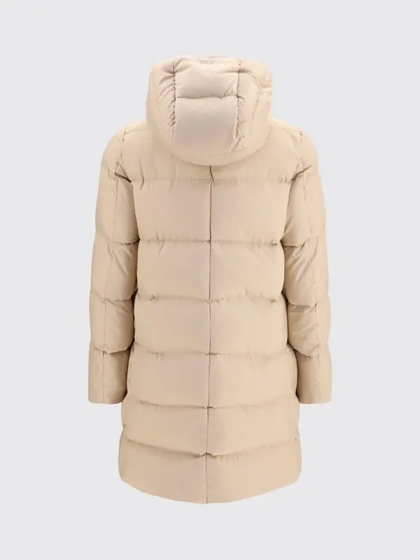 Herno Quilted Nylon Knee-length Down Jacket With Hood