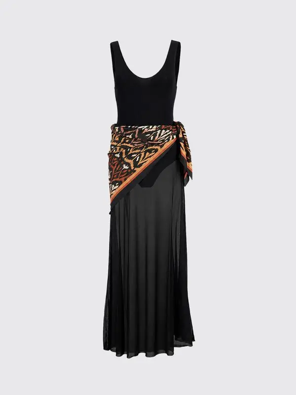 Zimmermann Aster Paisley Print Off-shoulder Midi Dress - Black
