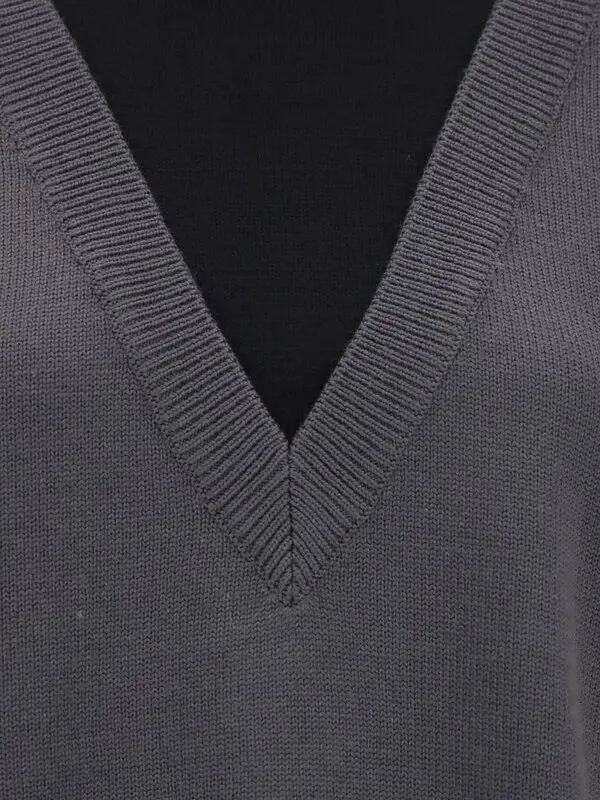 MAISON MARGIELA Bi-color Wool Turtleneck Sweater - Black