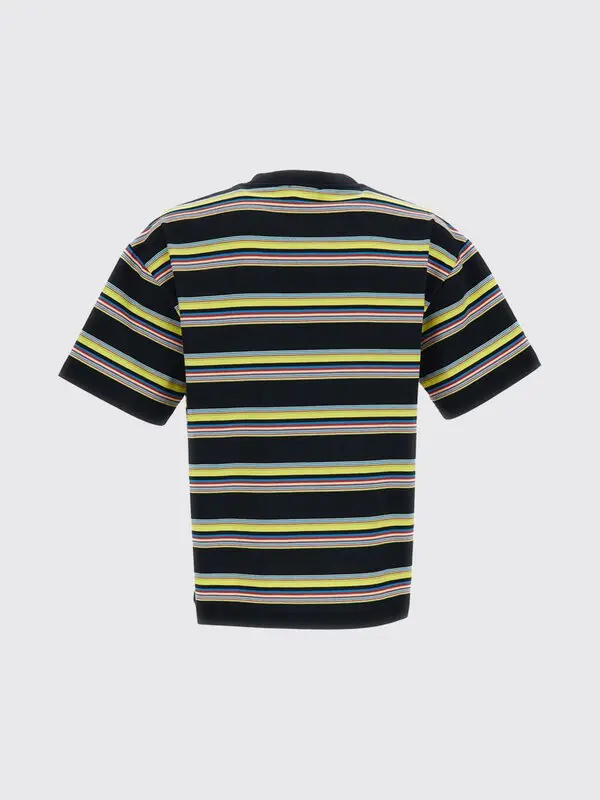 Marni Relaxed Fit Striped Cotton T-shirt With Contrast Logo
