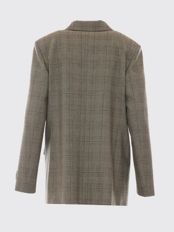 Pinko New Guinea Double-breasted Prince Of Wales Wool-blend Blazer