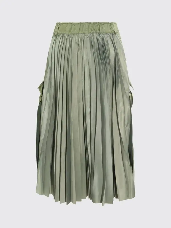 Sacai Pleated Cargo Midi Skirt