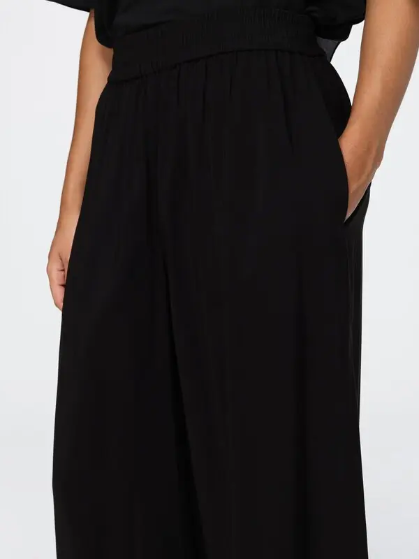 ELEH High-waisted Palazzo Trousers In Crêpe