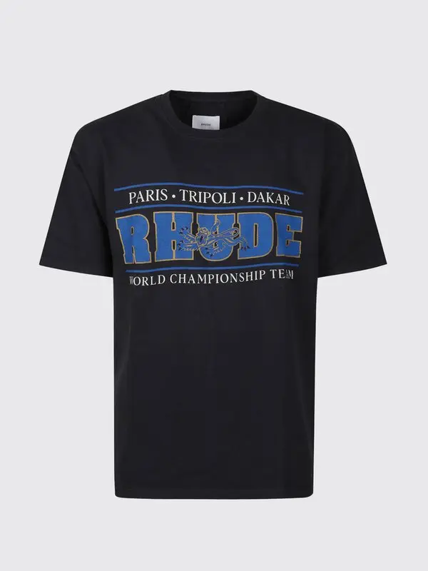 Rhude Graphic Print Cotton T-shirt With Logo