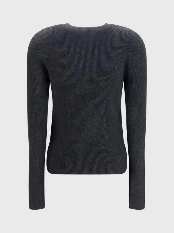 LISA YANG Ribbed Henley Sweater