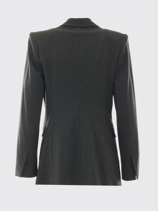 Pinko Double-breasted Viscose-blend Blazer With Peak Lapels