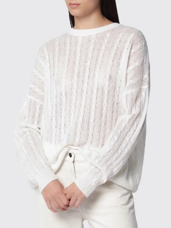 LISA YANG Ribbed Cashmere And Silk Blend Crewneck Jumper - White