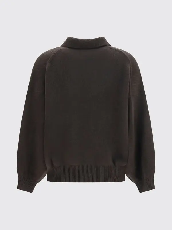 LISA YANG Ribbed Knit Polo Sweater