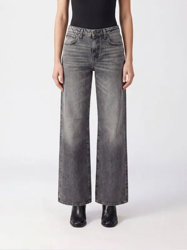 R13 Wide Leg Jeans - Black