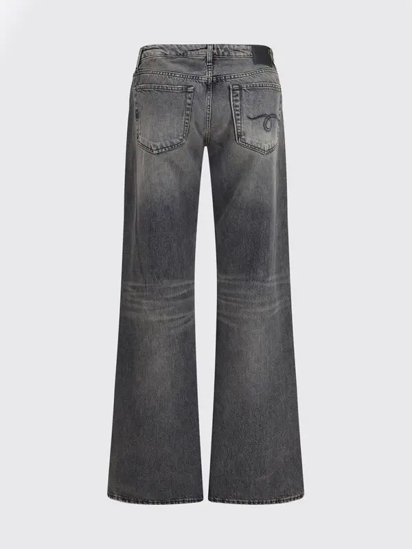 R13 Wide Leg Jeans - Black