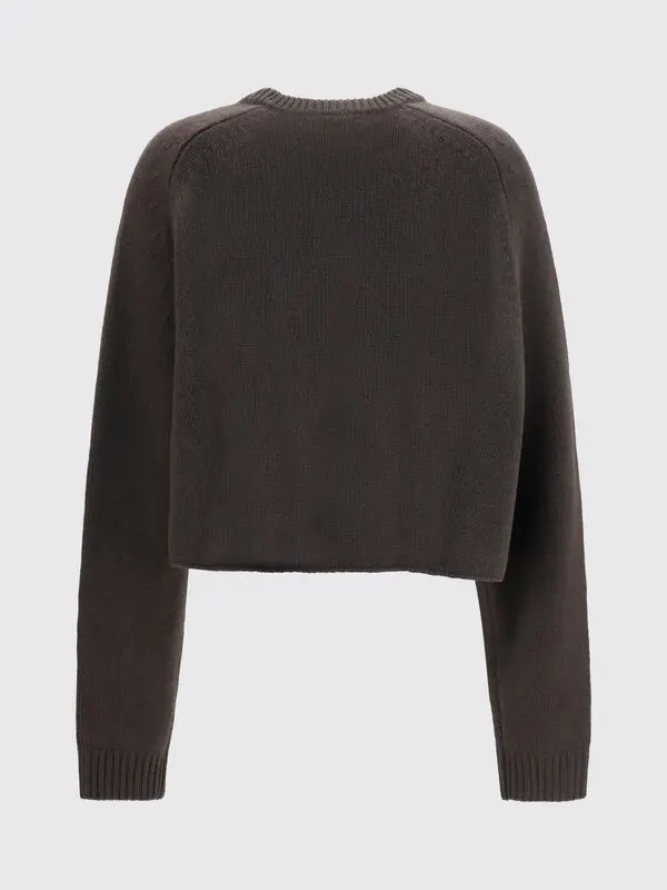 LISA YANG Cropped Ribbed Pullover Sweater - Green