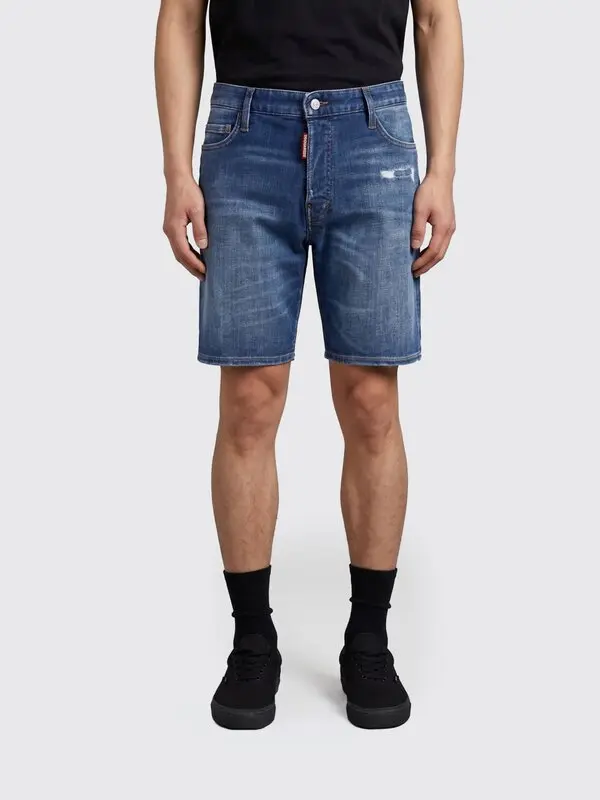 Dsquared2 Distressed Denim Shorts
