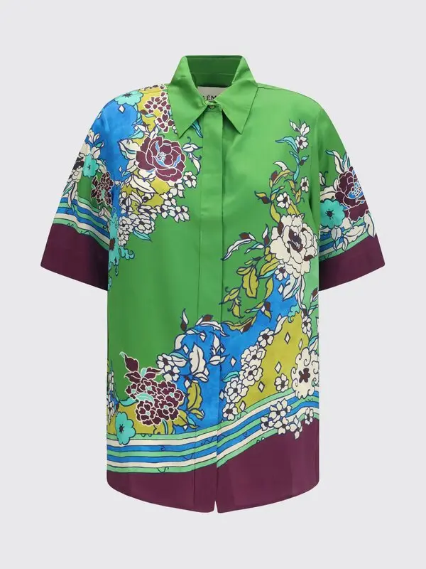 ALEMAIS Printed Silk Shirt