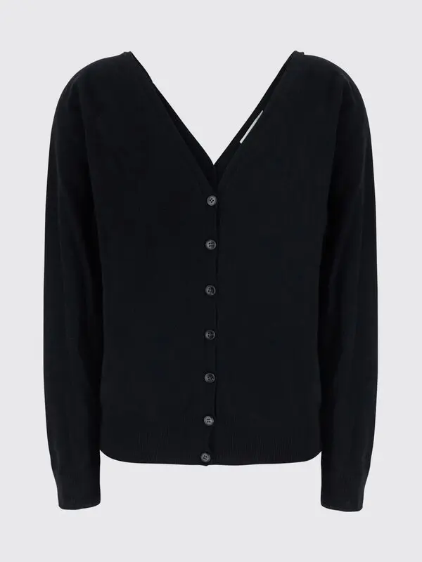 LISA YANG Pure Cashmere Relaxed Fit V-neck Cardigan - Black