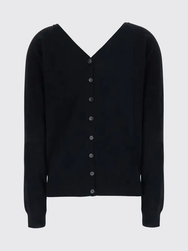LISA YANG Pure Cashmere Relaxed Fit V-neck Cardigan - Black