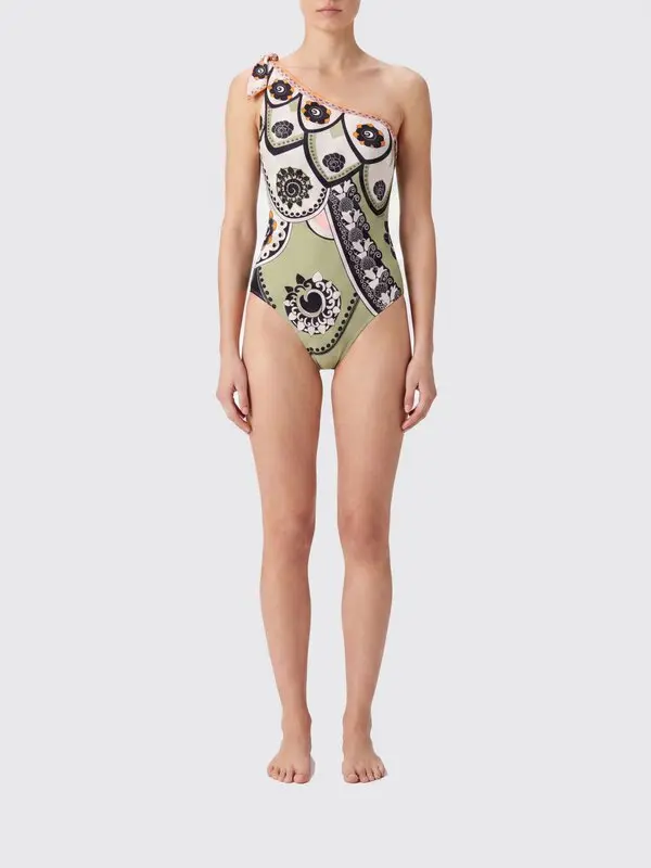 La DoubleJ Asymmetrical One-shoulder Liberty Floral Print Swimsuit