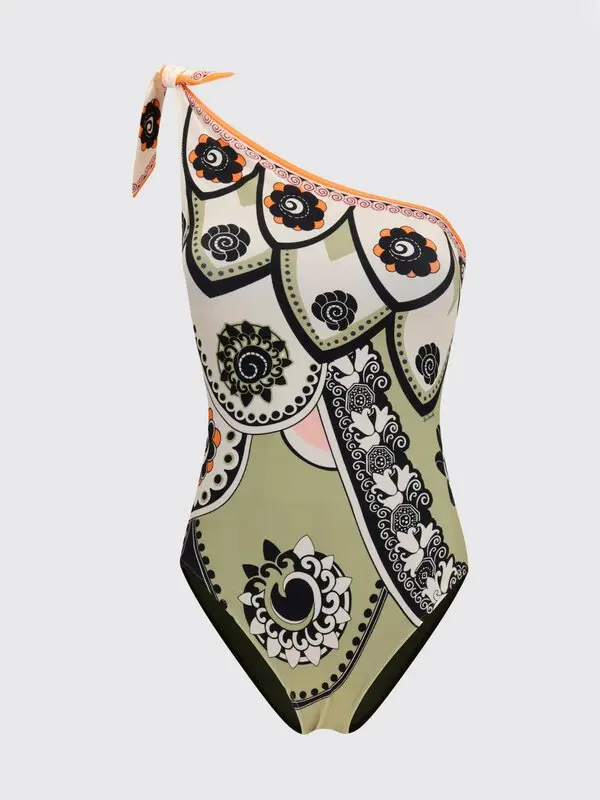La DoubleJ Asymmetrical One-shoulder Liberty Floral Print Swimsuit