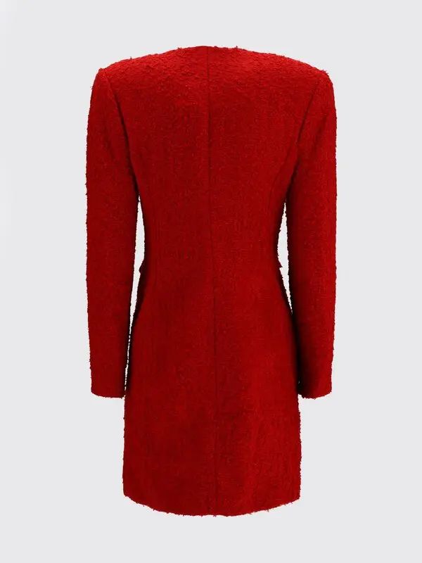 Magda Butrym Wool-blend Mini Shirt Dress With Padded Shoulders