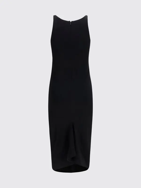 Jacquemus Viscose Sheath Midi Dress With Square Neckline