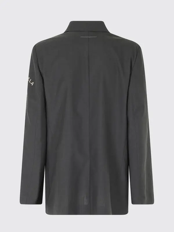 MAISON MARGIELA Single-breasted Cotton And Wool Blazer With Patch Pockets