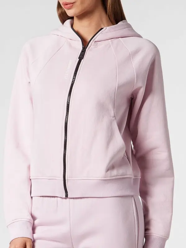 PLEIN SPORT Slim Fit Hooded Zip-up Jersey Sweatshirt