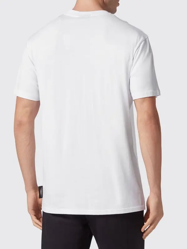 PLEIN SPORT Graphic Print Jersey T-shirt With Contrasting Logo