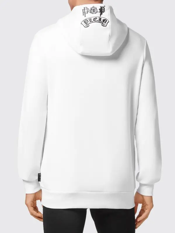 Philipp Plein Relaxed Fit Jersey Hoodie With Skull Print