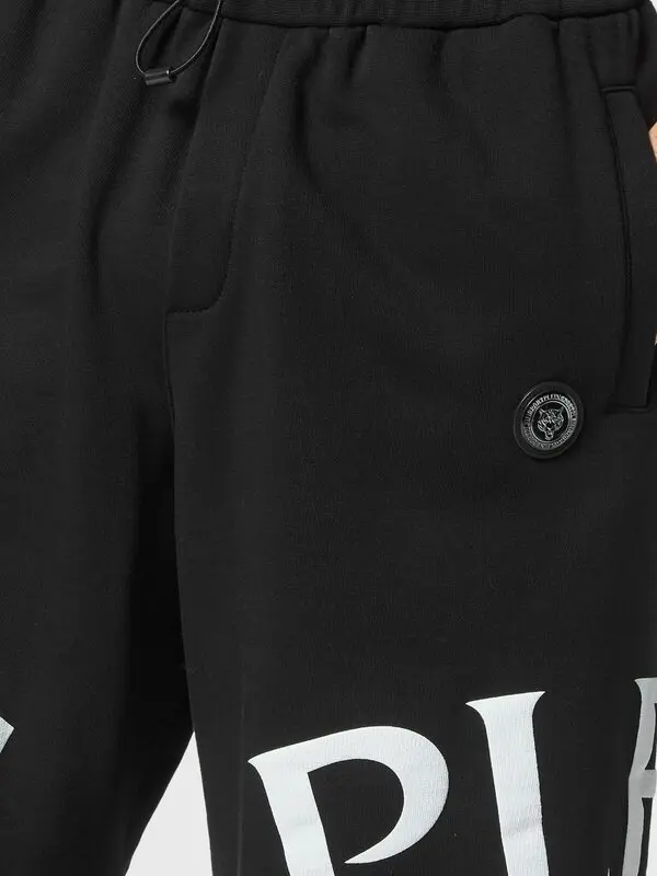 PLEIN SPORT Jersey Sports Shorts With Elasticated Waist And Logo