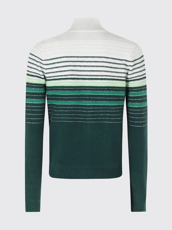 Casablanca Striped Zip-up Sweater
