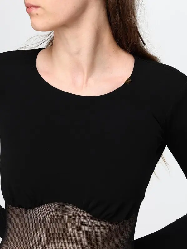 Elisabetta Franchi Bodysuit With Sheer Panel Detail