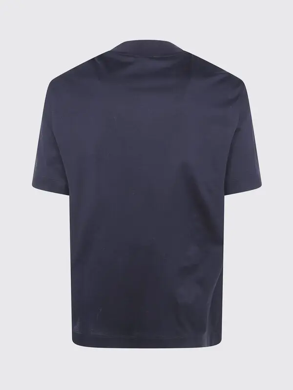 Emporio Armani Basic Short-sleeved Crewneck T-shirt In Pure Cotton - Black