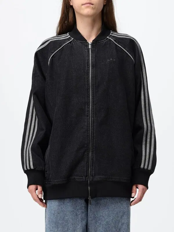 ADIDAS ORIGINALS Cotton Bomber Jacket With 3-stripes Logo Detail