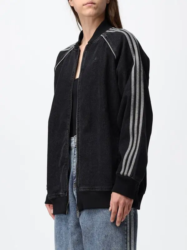 ADIDAS ORIGINALS Cotton Bomber Jacket With 3-stripes Logo Detail