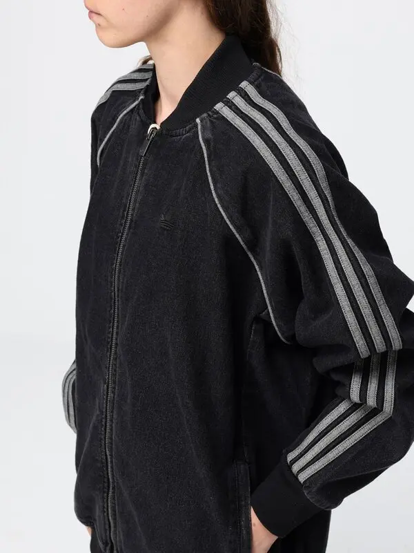 ADIDAS ORIGINALS Cotton Bomber Jacket With 3-stripes Logo Detail