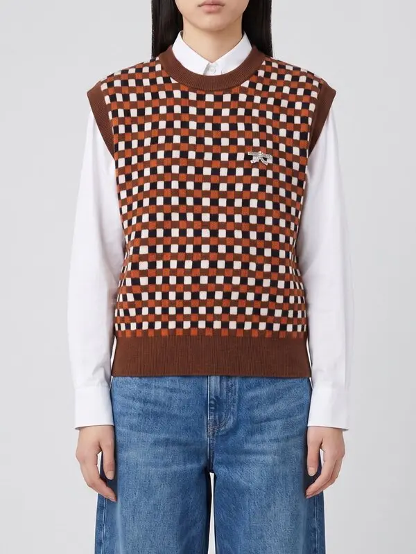 GOLDEN GOOSE Checked Knit Vest