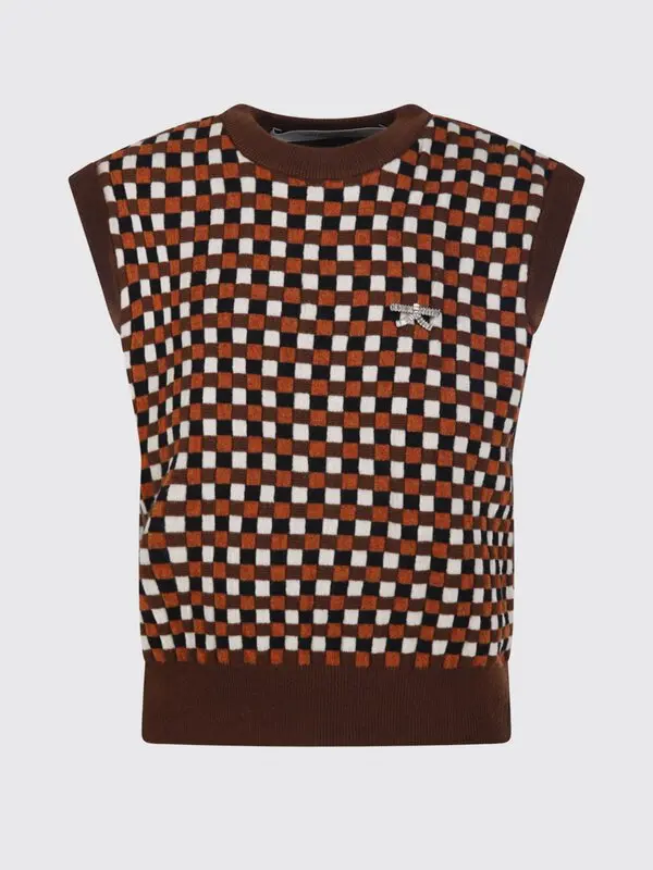 GOLDEN GOOSE Checked Knit Vest