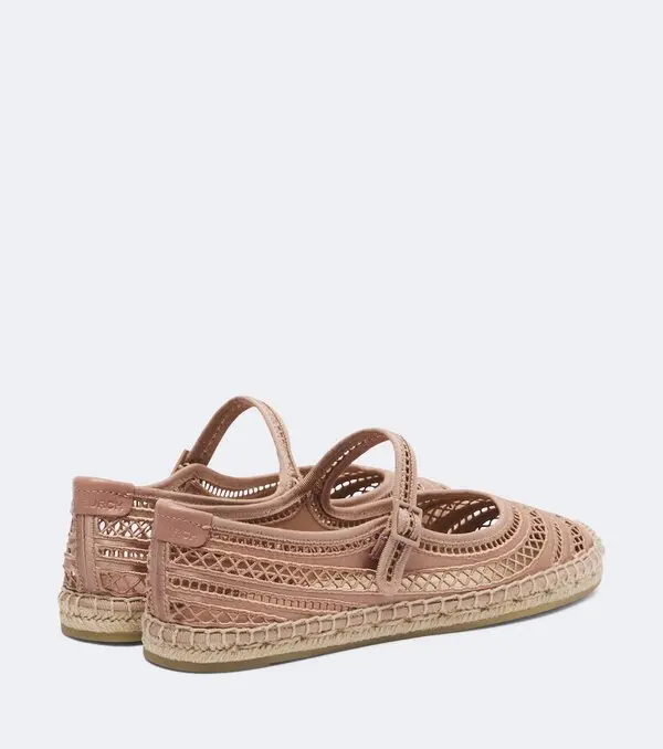 Tory Burch Open Weave Mary Jane Espadrilles - Pink