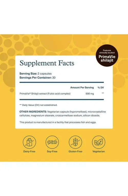 YOUTHEORY Pure Himalayan Energy Stamina Support Supplement Capsules 60 Vegetarian Capsules