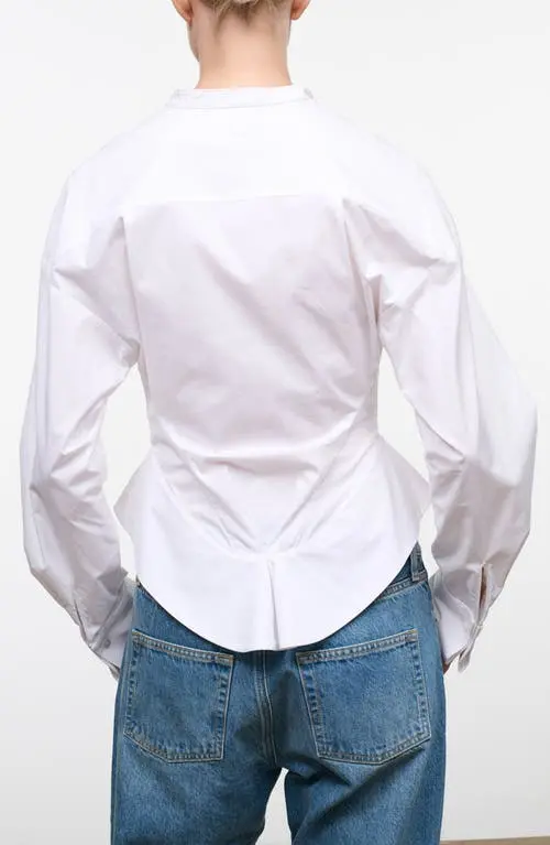 Staud Rhys Stretch Cotton Shirt
