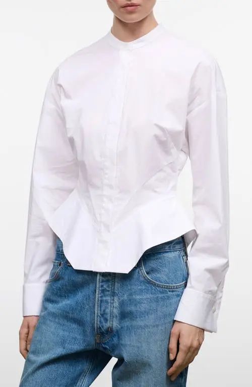 Staud Rhys Stretch Cotton Shirt