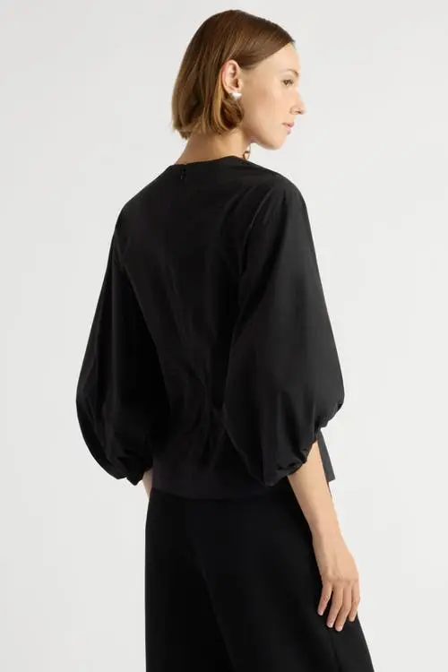 Modern Citizen Odessa Sculpted Balloon-sleeve Blouse