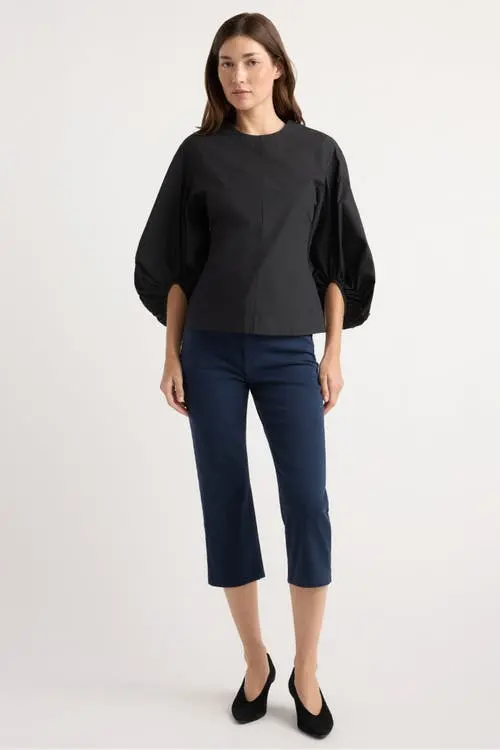 Modern Citizen Odessa Sculpted Balloon-sleeve Blouse