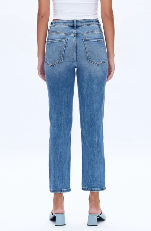 BAYEAS High Waist Ripped Straight Leg Jeans