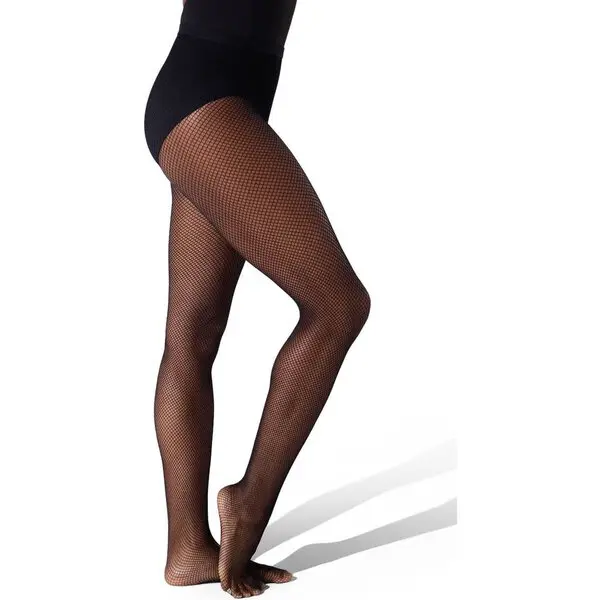 CAPEZIO Classic Fishnet Seamless Tights - Black