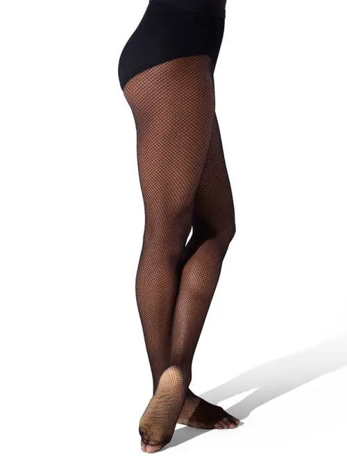 CAPEZIO Classic Fishnet Seamless Tights - Black