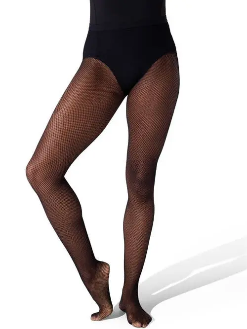 CAPEZIO Classic Fishnet Seamless Tights - Black