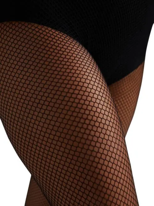 CAPEZIO Classic Fishnet Seamless Tights - Black