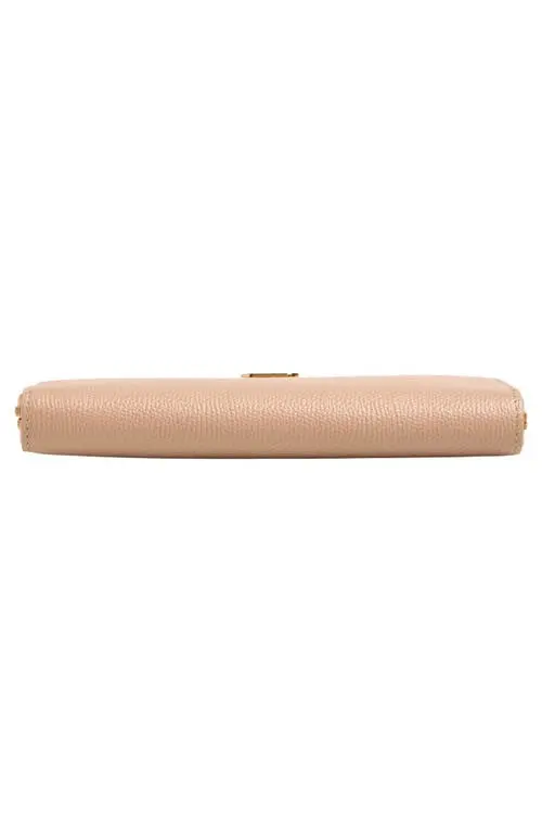 Valentino Garavani Vlogo Zip Around Leather Continental Wallet