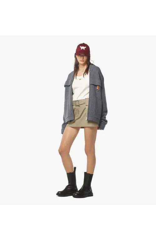 Mcm Wool And Recycled Cashmere Zip Cardigan